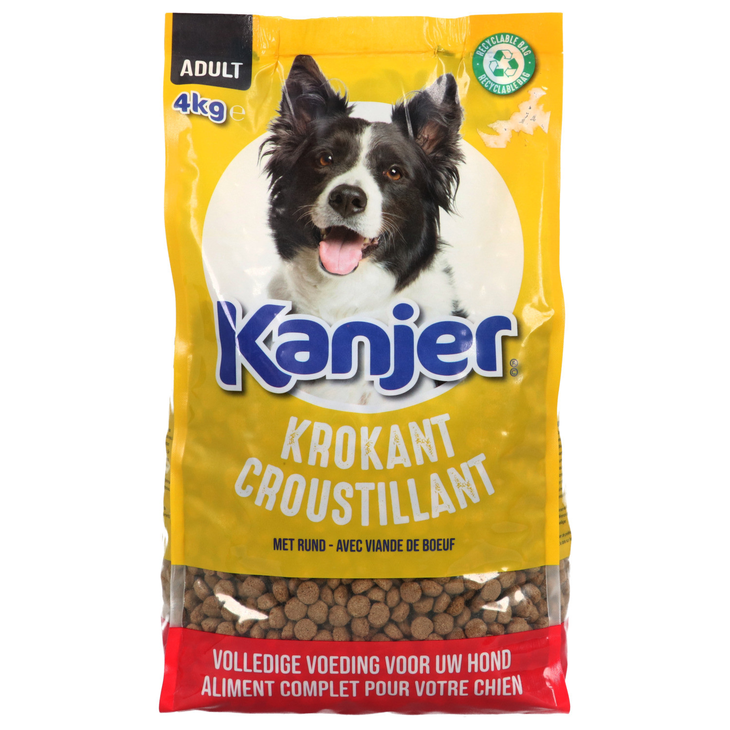 Kanjer Hond Krokante Brokken - Gevogelte&Groente&Vlees - Hondenvoer - 4 kg